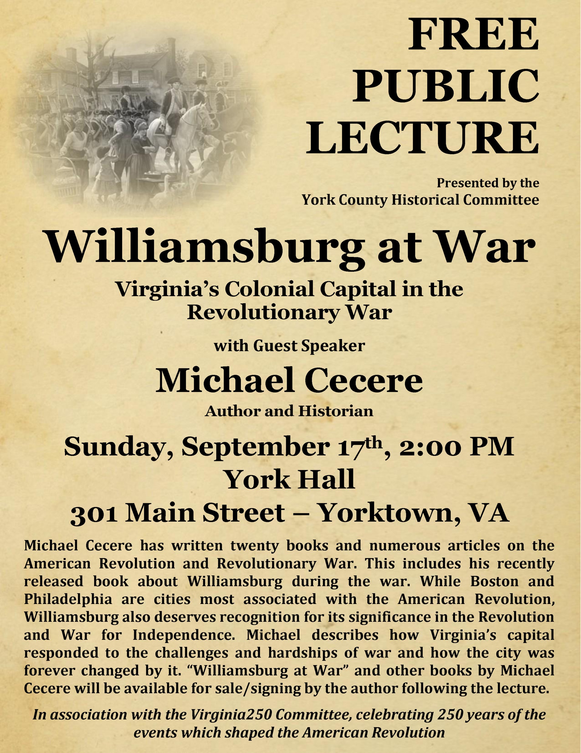 York County - Virginia American Revolution 250 Commemoration - VA250